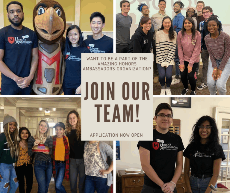 Join Honors Ambassadors - University of Maryland Honors College